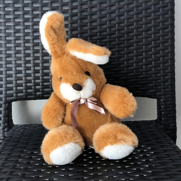 Vintage | Toys | Vintage Brown Bunny Stuffed Animal Plush Toy | Poshmark